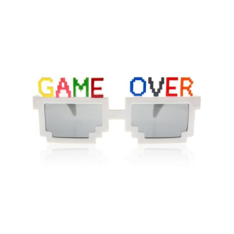 Okulary Game Over - śmieszny gadżet na wieczór kawalerski